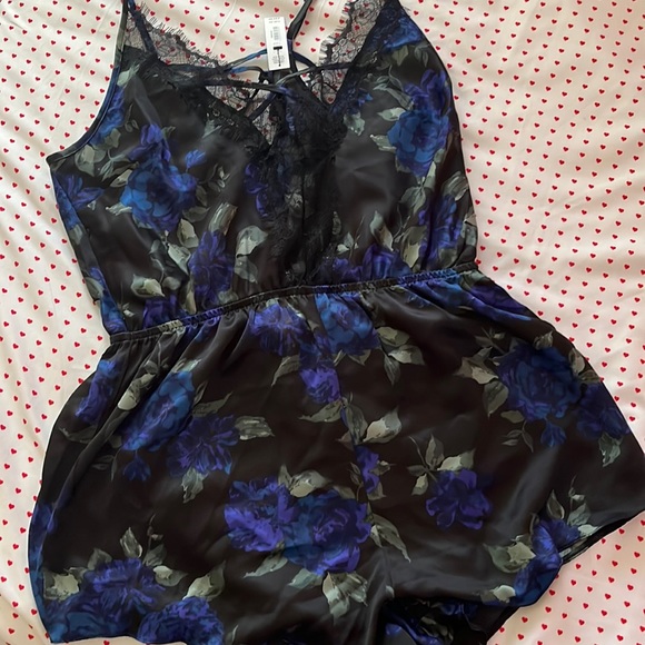 Ann Summers | Intimates & Sleepwear | Ann Summers Nwt Floral Blue Teddy ...
